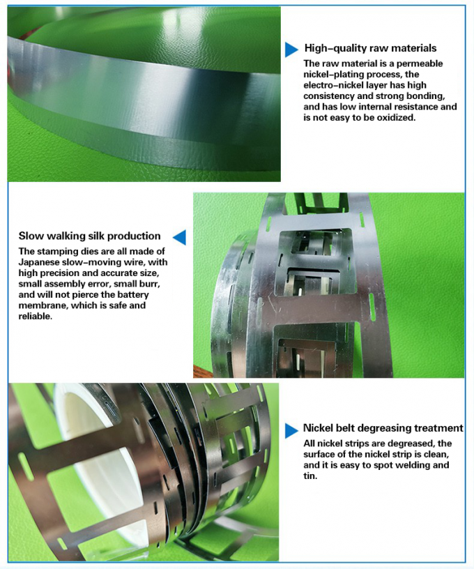 18650 Lithium Battery Pure Nickel Sheet For Electrical Appliances